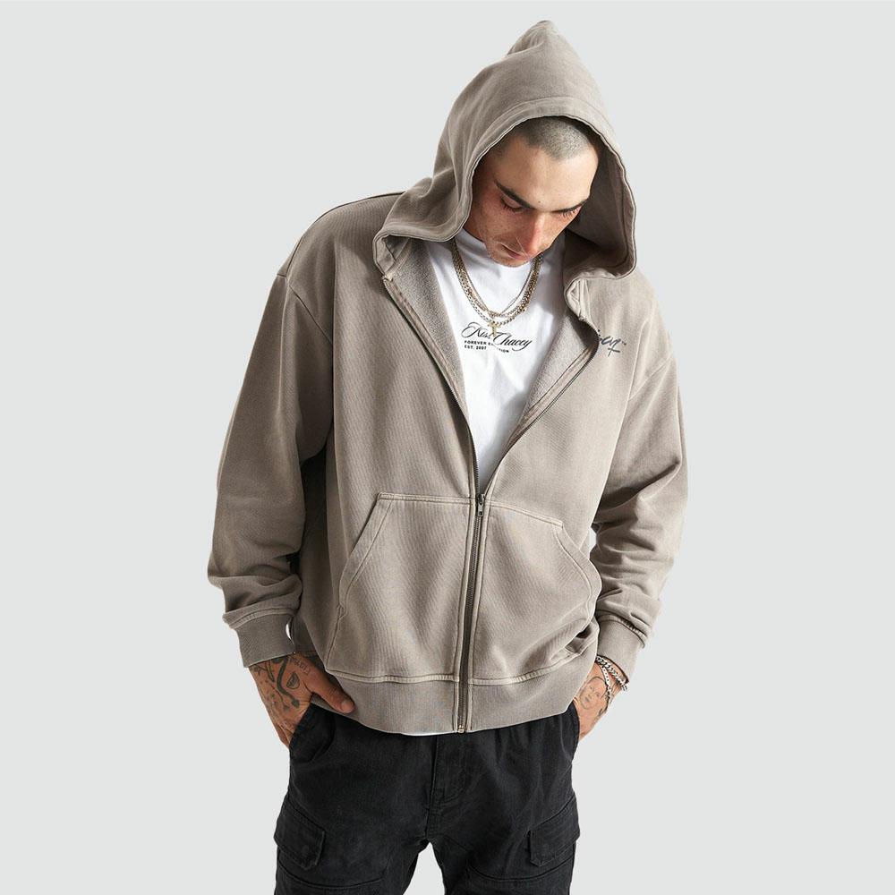 HEDDA RELAXED HOODED ZIP PIGMENT DRIFTWOOD – ProTeam Sports
