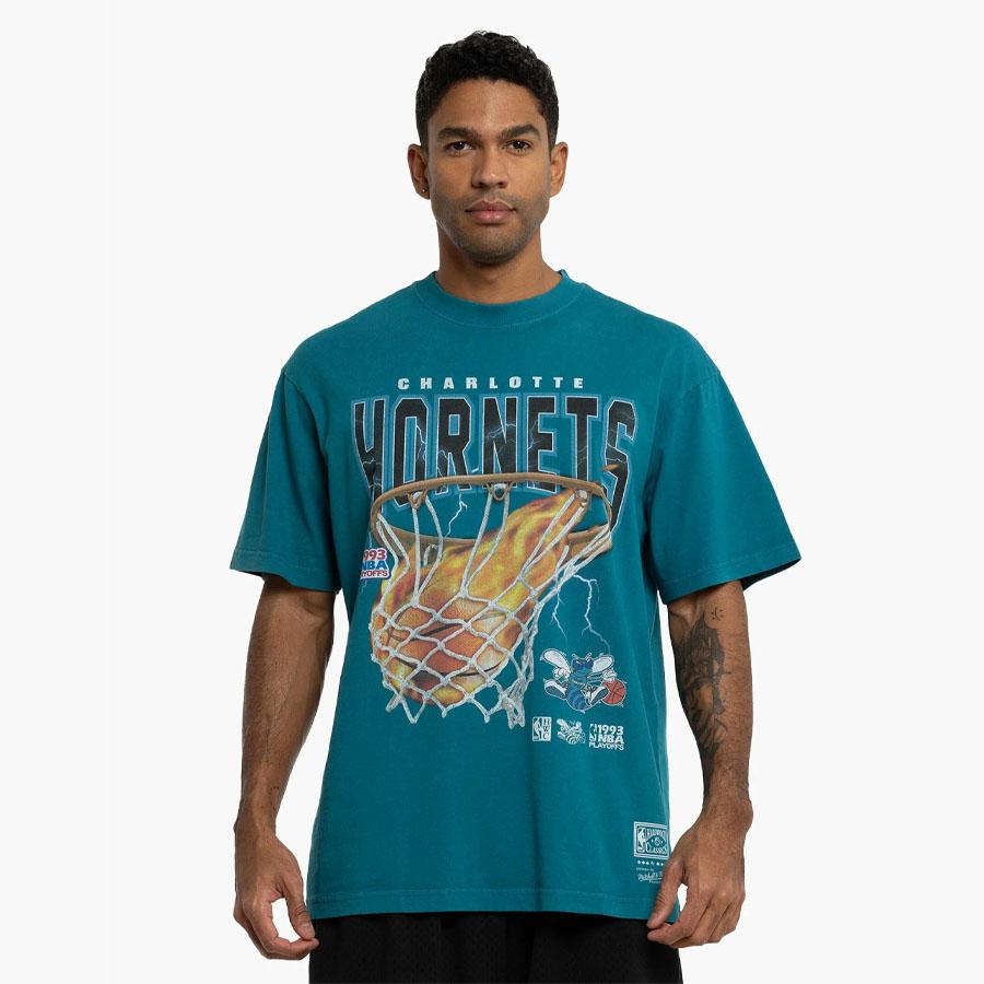 FIRE N LIGHTNING TEE HRNT HORNETS TEAL – ProTeam Sports